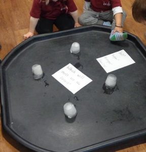 Ice melting experiment