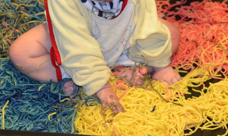 Exploring Textured Of Cooked Spaghetti - Early Years Careers